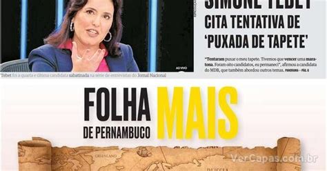 Capa Folha de Pernambuco Edição Sábado 27 de Agosto de 2022