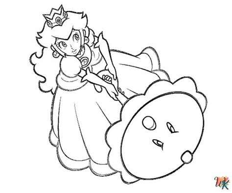 Coloriage Princesse Peach à imprimer gratuit pour fans