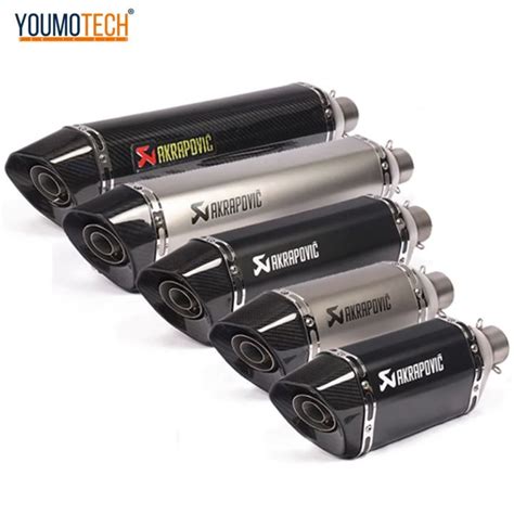 470mm 570mm Length Motorcycle Exhaust Muffler Pipe Motorbike Motocross