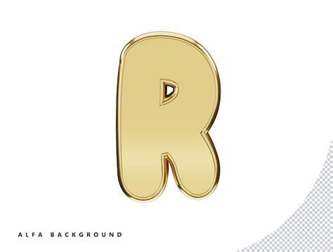 Efecto De Texto De Alfabeto Dorado 3d Archivo PSD Premium