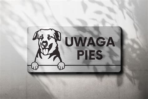 TABLICZKA UWAGA PIES ZŁY PIES GROŹNY PIES Chinook Inna marka Sklep