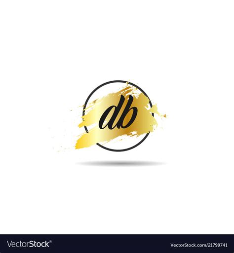 Initial Letter Db Logo Template Design Royalty Free Vector