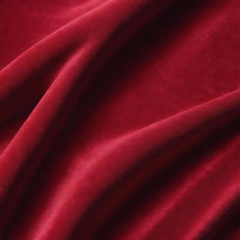 Premium AI Image Red Velvet Fabric Texture Used As Background Empty