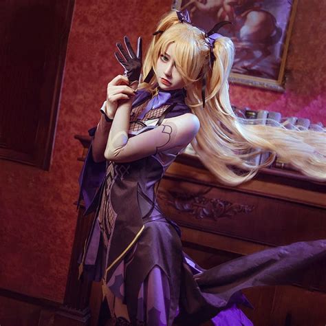 Game Genshin Impact Cosplay Fischl Costume Outfits Dress Special For