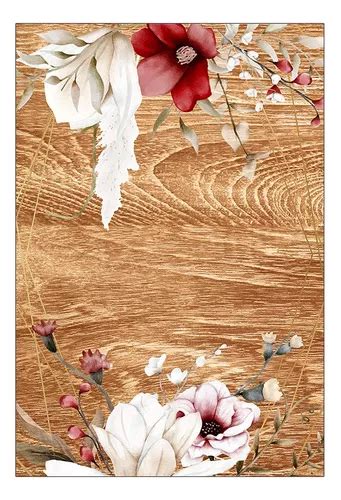 Painel De Festa Vertical X Casamento Floral Cor Colorido