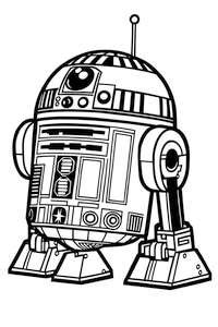Mały R2D2 do druku jako kolorowanka NoweKolorowanki pl