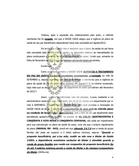 Inicial Ação de Obrigação de Fazer Plano de Saúde para Dependentes