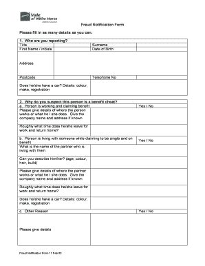 Fillable Online Fraud Notification Form Please Fill In As Many Details