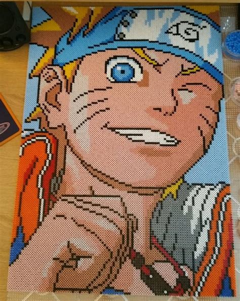 Naruto Perler Beads By Qupiiid Pixel Art Grid Anime Pixel Art Hama