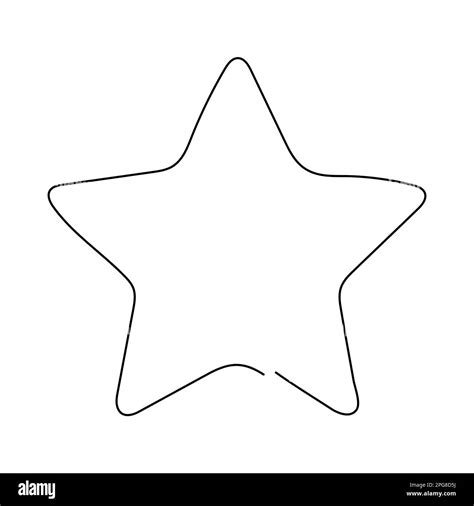 star shape continuous line drawing stock vector image and art alamy