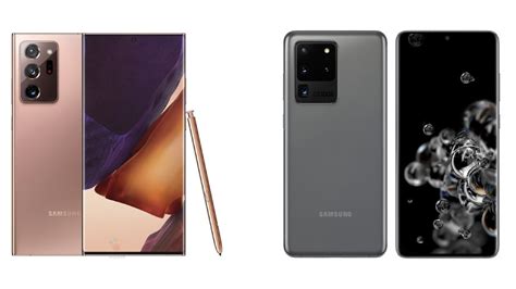Samsung Galaxy Note 20 Ultra vs Galaxy S20 Ultra comparación de