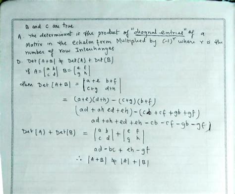 11 1 pt a and b are nxn matrices check the true statements below a the homeworklib