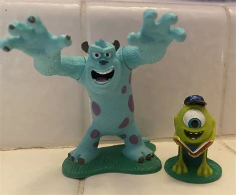 DISNEY PIXAR MONSTERS Inc Cake Toppers Figures Mike And Sulley Lot Of 2