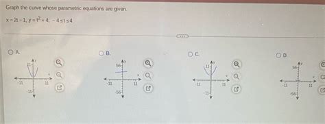 [solved] graph the curve whose parametric equations are given x 2t 1 y course hero
