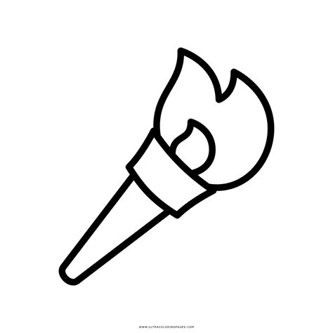 Dibujo De Antorcha Para Colorear Ultra Coloring Pages