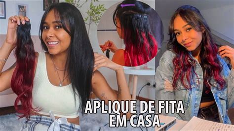 COMO COLOCAR APLIQUE DE FITA ADESIVA SOZINHA YouTube