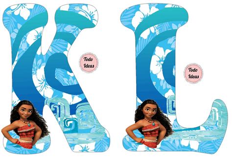BLOG TODO IDEAS Y MAMI ES DIVERTIDA ABECEDARIO MOANA Moana Letras