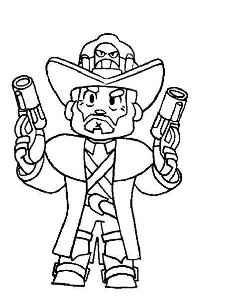 kolorowanki gunslinger colt brawl stars Divertirse con los niños
