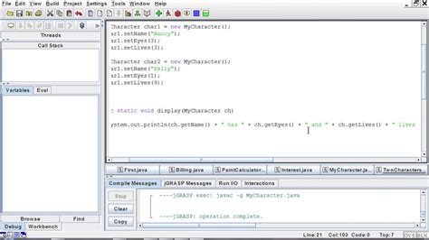 java programming 1 chapter 3 game zone exercise 2 youtube