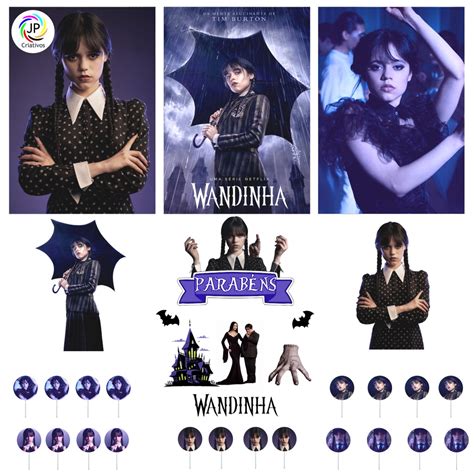 Kit Wandinha Addams Wednesday Addams Escorrega O Pre O