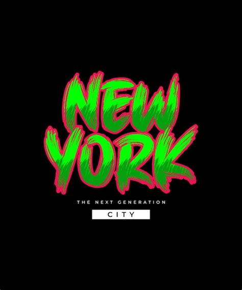 Impressão de design de camiseta de tipografia da cidade de nova york