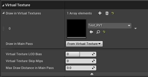 Virtual Texturing Reference Unreal Engine 4 27 Documentation