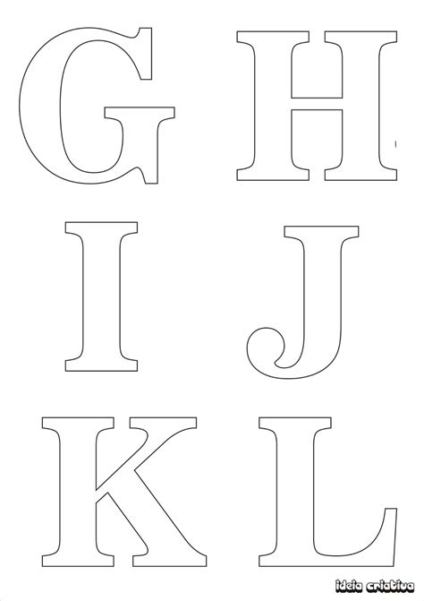 Letras Del Abecedario Para Imprimir Grandes