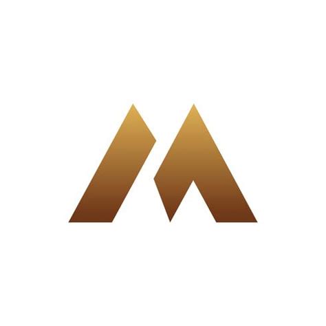 Plantilla de concepto de diseño de logotipo de letra M de lujo 610519