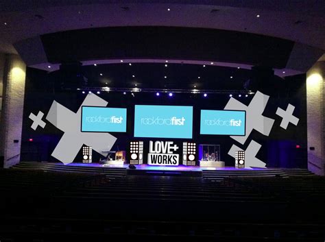Throwback 3D Coroplast Church Stage Design Ideas Scenic Sets And