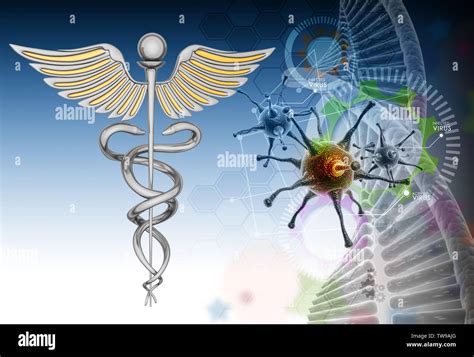 Caduceus Medical Symbol Stock Photo Alamy