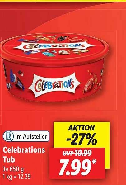 Celebrations Tub Angebot Bei Lidl 1Prospekte De