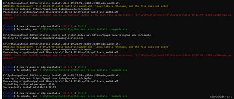 python face recognition库，dlib库安装方法（附下载文件） dlibwhl文件 csdn博客