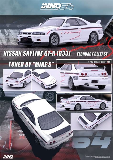 INNO Models 1 64 Nissan Skyline GT R N1 R33 Tuned By MINE S