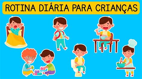 Rotina diária para crianças Ensinando meu filho em casa Quadro de