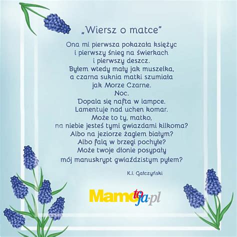 Wiersze dla mamy jako piękne życzenia na Dzień Matki Gotowe do druku