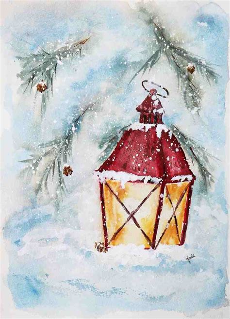 Easy Winter Canvas Painting Ideas For Beginners Acrylic Painting