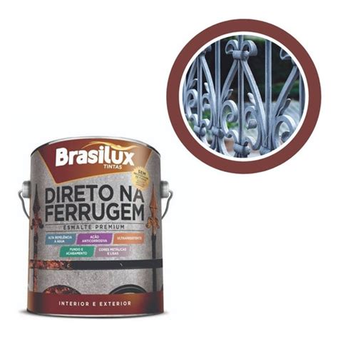 Tinta Esmalte Direto Na Ferrugem L Branca Brasilux Frete Gr Tis