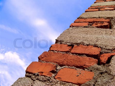 Edge Walls Of Stone And Brick Stock Image Colourbox