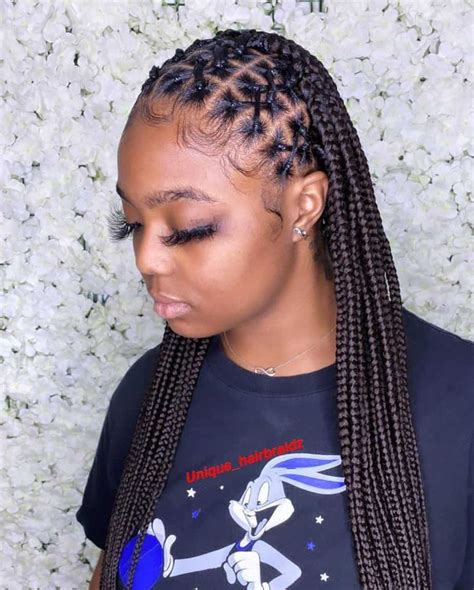 Criss Cross Knotless Braids That Will Up Your Braiding Game In