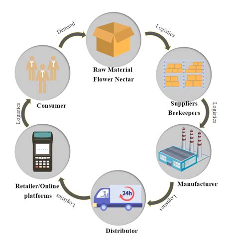 Generic Supply Chain Diagram EdrawMax Template