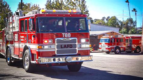 Q Horn LAFD Light Force 88 Responding YouTube