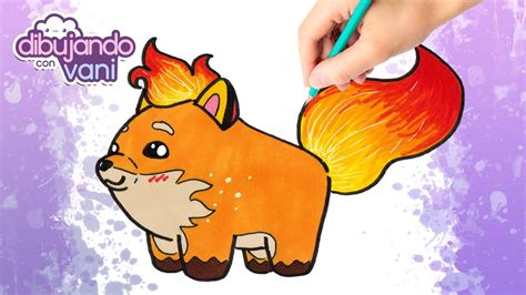 Como Dibujar Y Colorear Al Zorro De Fuego De Pk Xd Vani Youtube