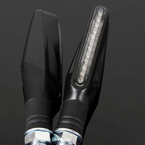 1 paar Universal fließende wasser flimmern LED motorrad Blinker