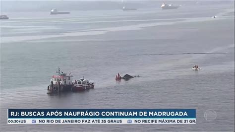 Bombeiros continuam buscas por dois desaparecidos em naufrágio na Baía