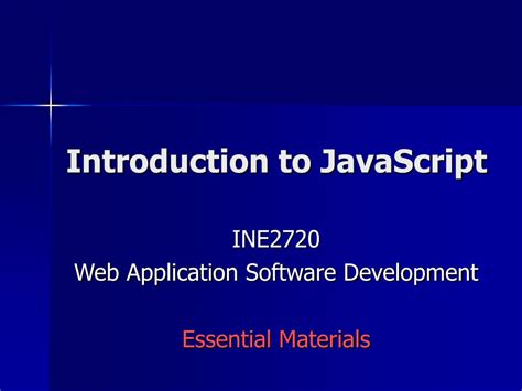 ppt introduction to javascript powerpoint presentation free download id 234810