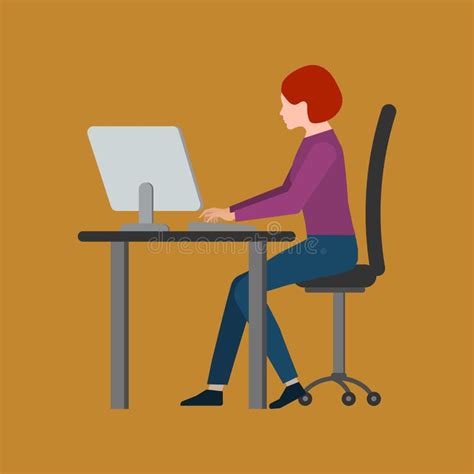 Person In Front Of Computer Clipart Picture