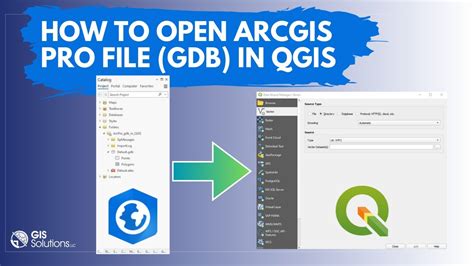How To Open ArcGIS Pro Files Gdb In QGIS YouTube