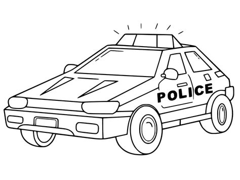 Desenhos De Belo Carro De Pol Cia Para Colorir E Imprimir 3648 The