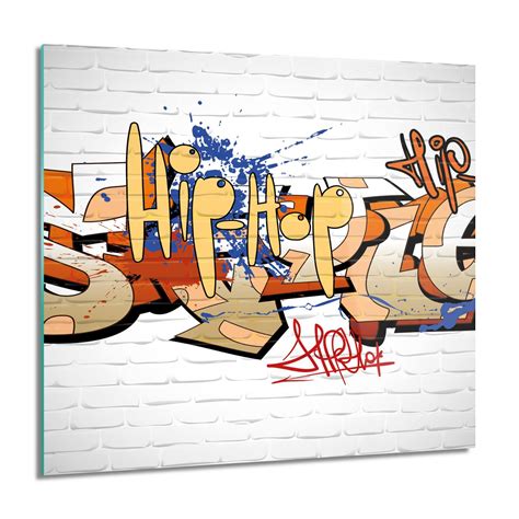 ArtprintCave Graffiti wyraz mur Foto na szkle ścienne 60x60 cm