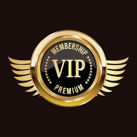 Premium Vector Golden Badge Vip Premium Member Design Isolated On